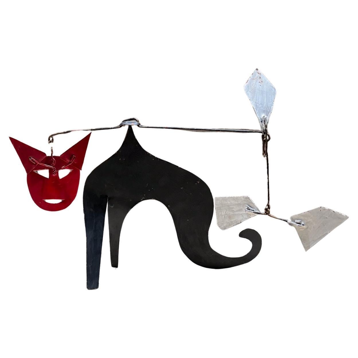 1960s Magical Mobile Cat Sculpture manner Alexander Calder For Sale at ...