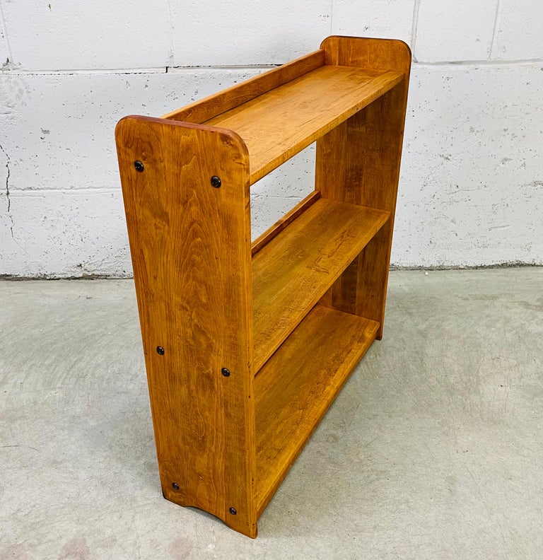 1960s Maple Wood Bookshelf For Sale at 1stDibs