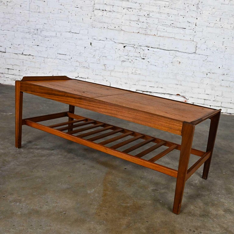 1960’s MCM Scandinavian Modern Style Teak Extending Coffee Table Top ...