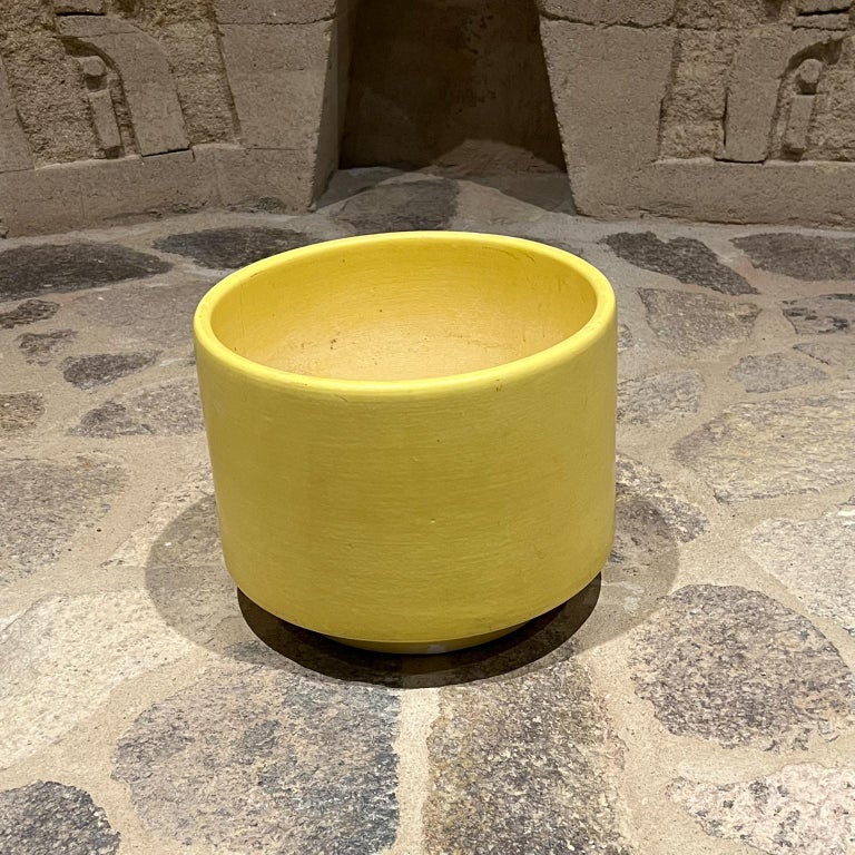 1960s Mellow Yellow Calif Ceramic Architectual Pottery Planter Footed ...