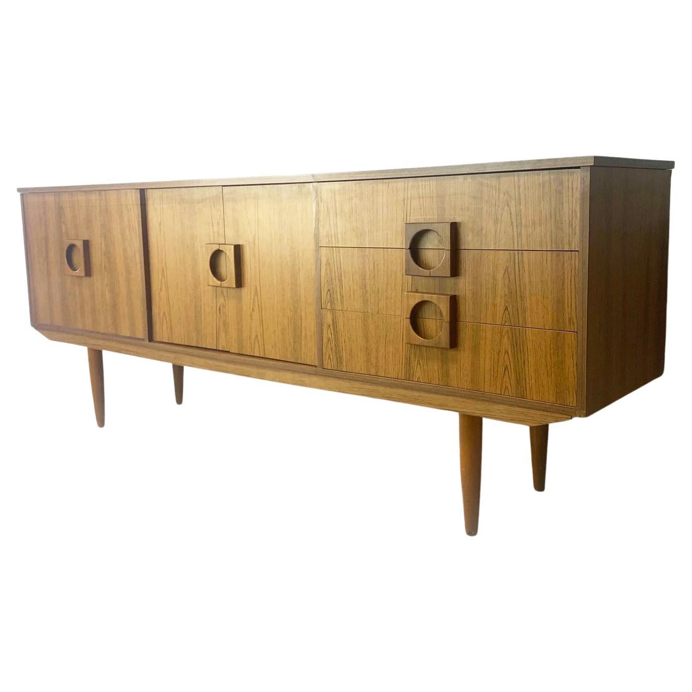 Black Mid-Century Modern Sideboard with Yellow Formica Doors, 1950s For ...