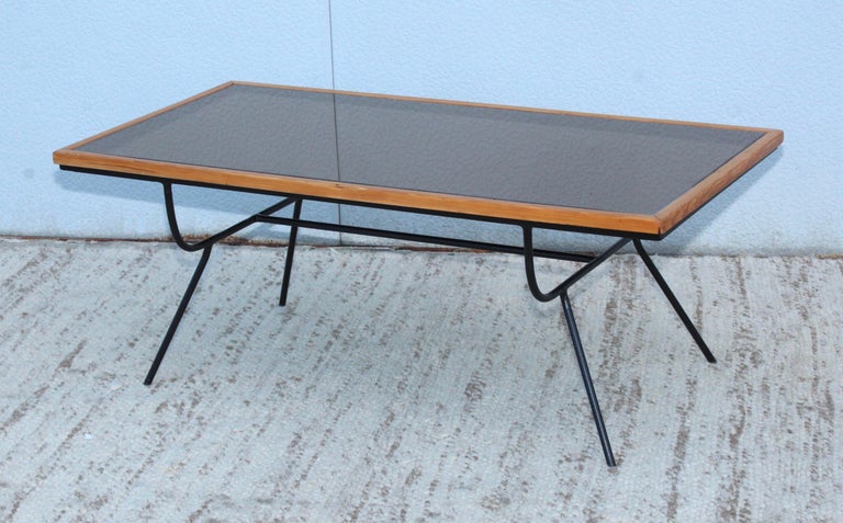 1960s Mid-Century Modern Arbuck Style Iron Coffee Table at 1stDibs