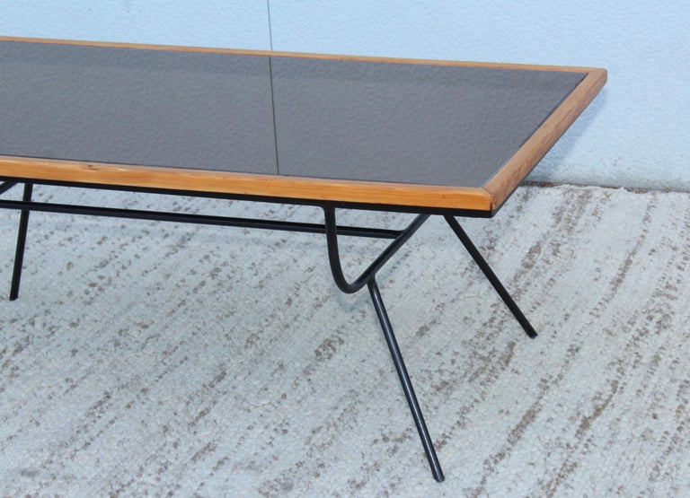 1960s Mid-Century Modern Arbuck Style Iron Coffee Table at 1stDibs