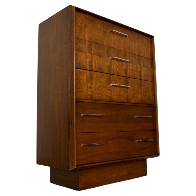 1960's Mid-Century Modern Highboy Dresser by Lane For Sale at 1stDibs
