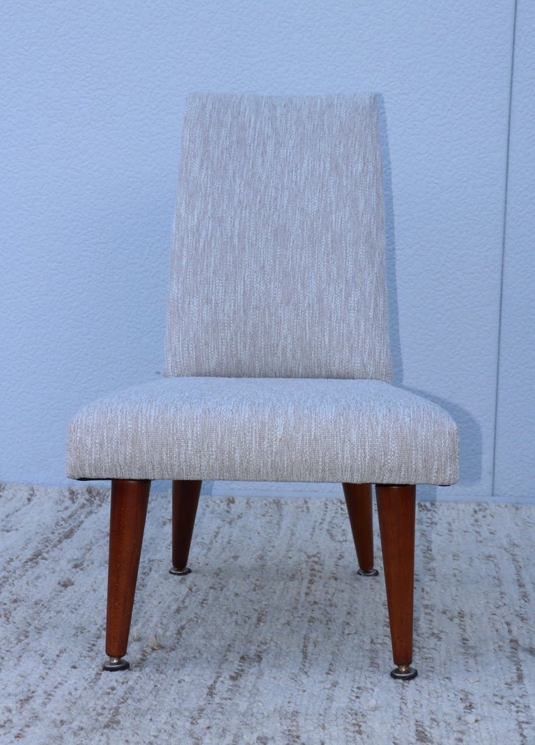 1960's Mid-Century Modern Petite Slipper Chairs For Sale at 1stDibs