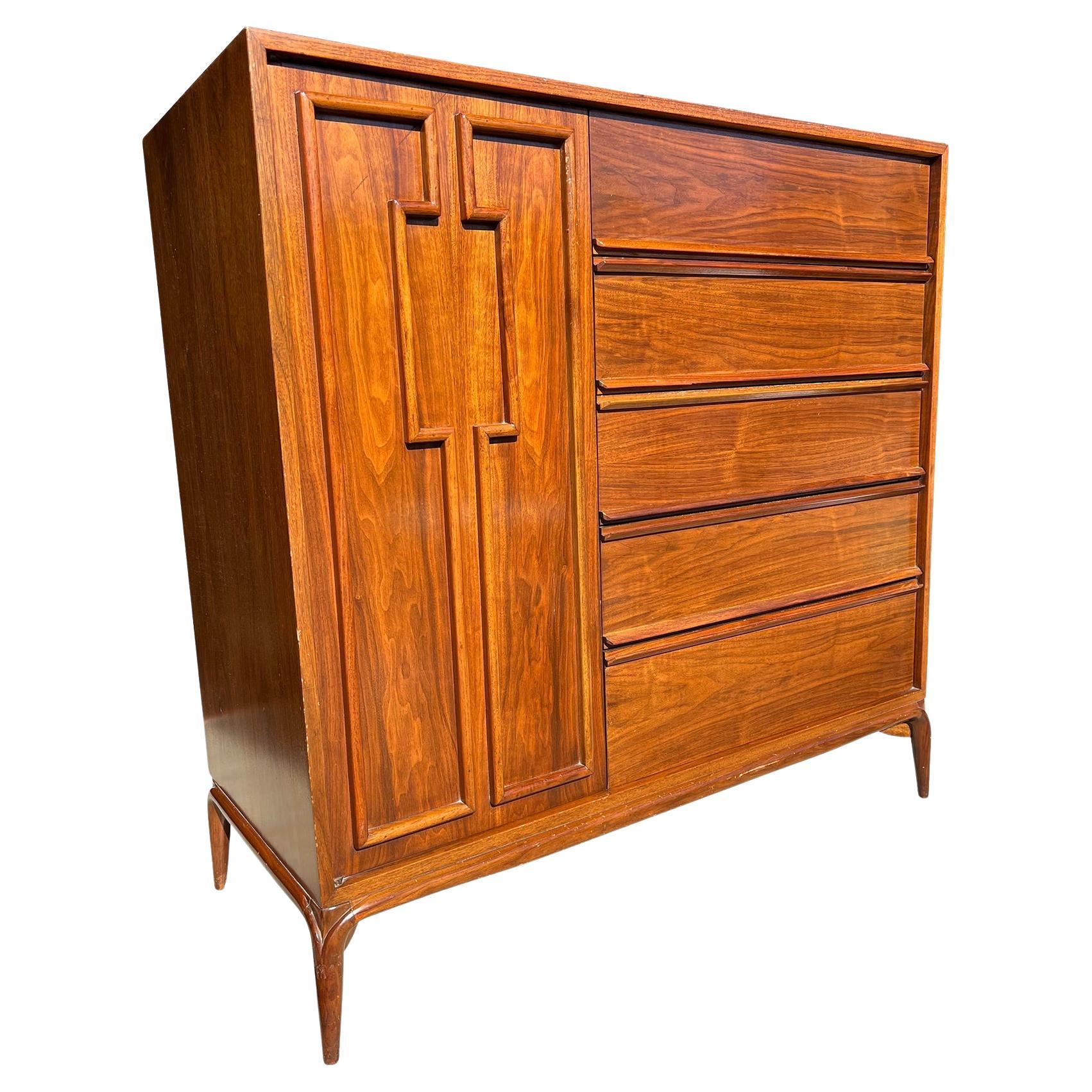 1960s Mid Century Modern Swedish Tall Dresser or Chifferobe Vladimir ...