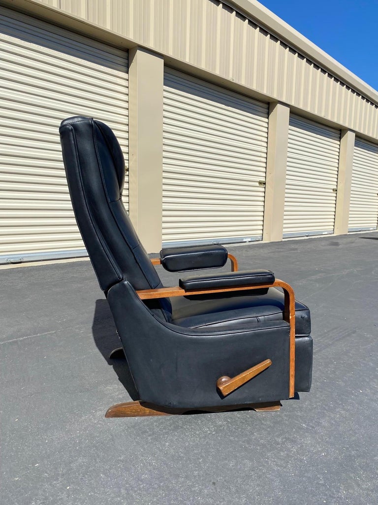 1960's Mid-Century Modern Vintage Lazy Boy Rocker and Recliner Walnut ...
