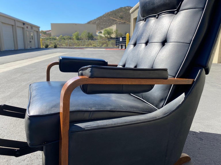 1960's Mid-Century Modern Vintage Lazy Boy Rocker and Recliner Walnut ...