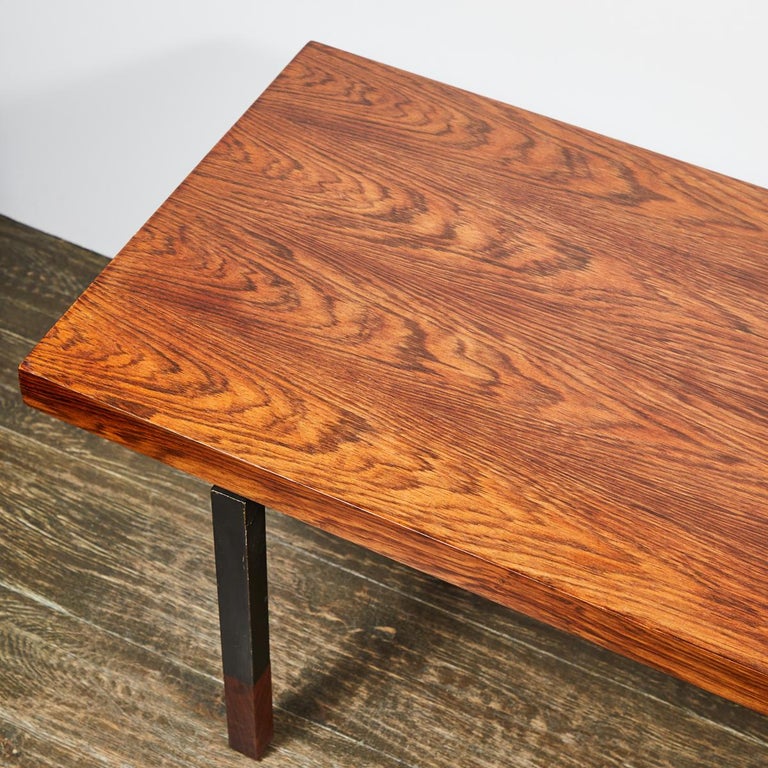 Mid Century Modern Rectangular Coffee Table in Walnut at 1stDibs