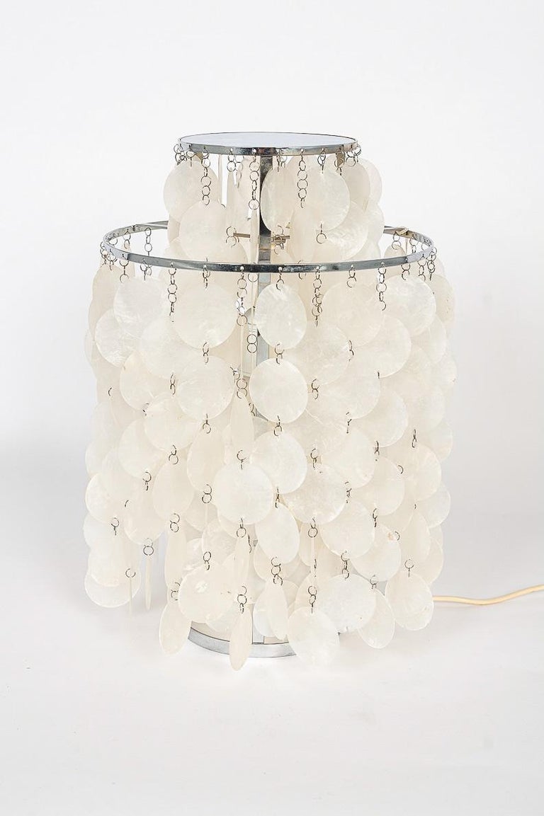 1960s Mid-Century Shell Table Lamp by Vernor Panton for Luber For Sale ...
