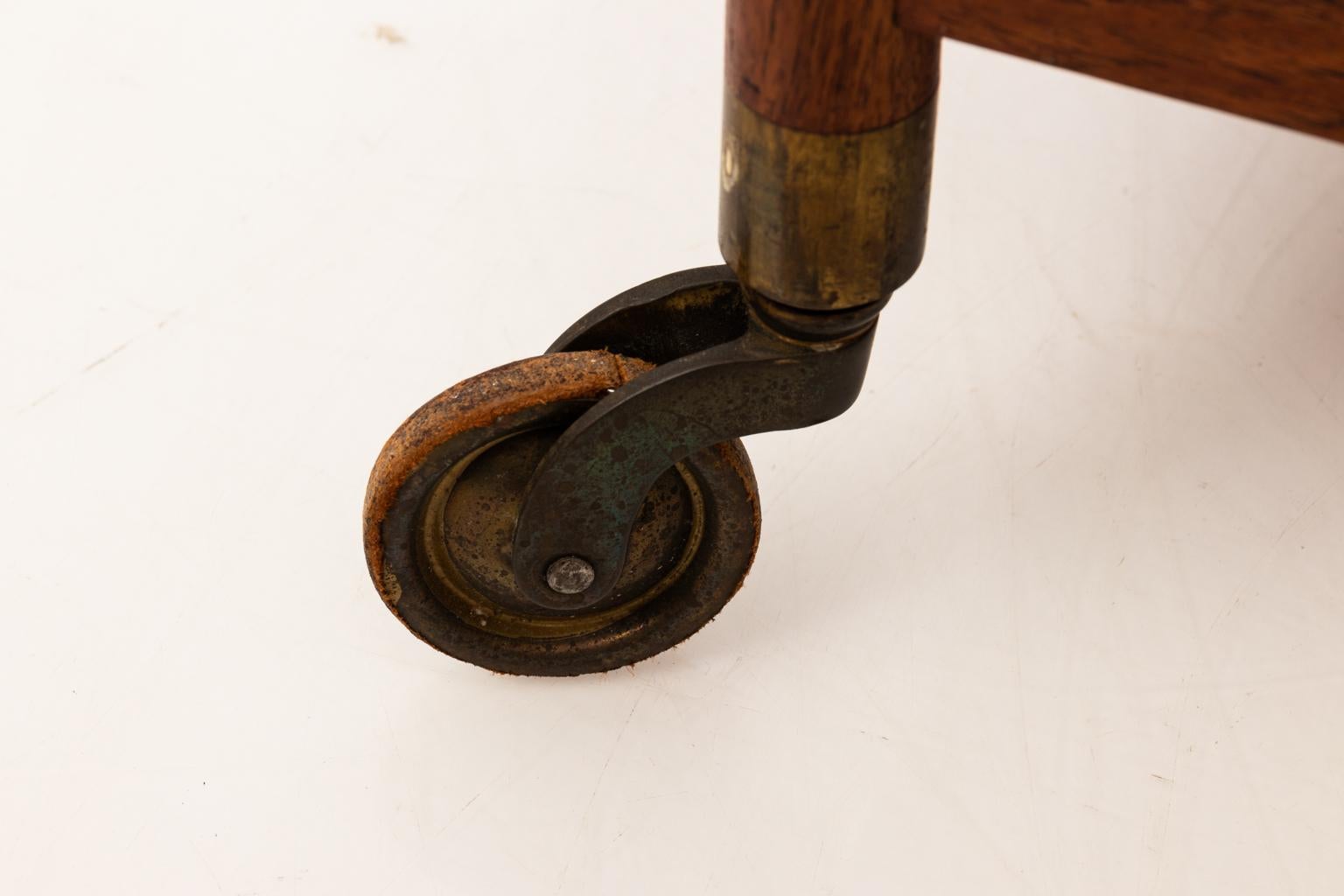 1960s Midcentury Danish Teak Drop-Leaf Trolly Table at 1stDibs | table ...