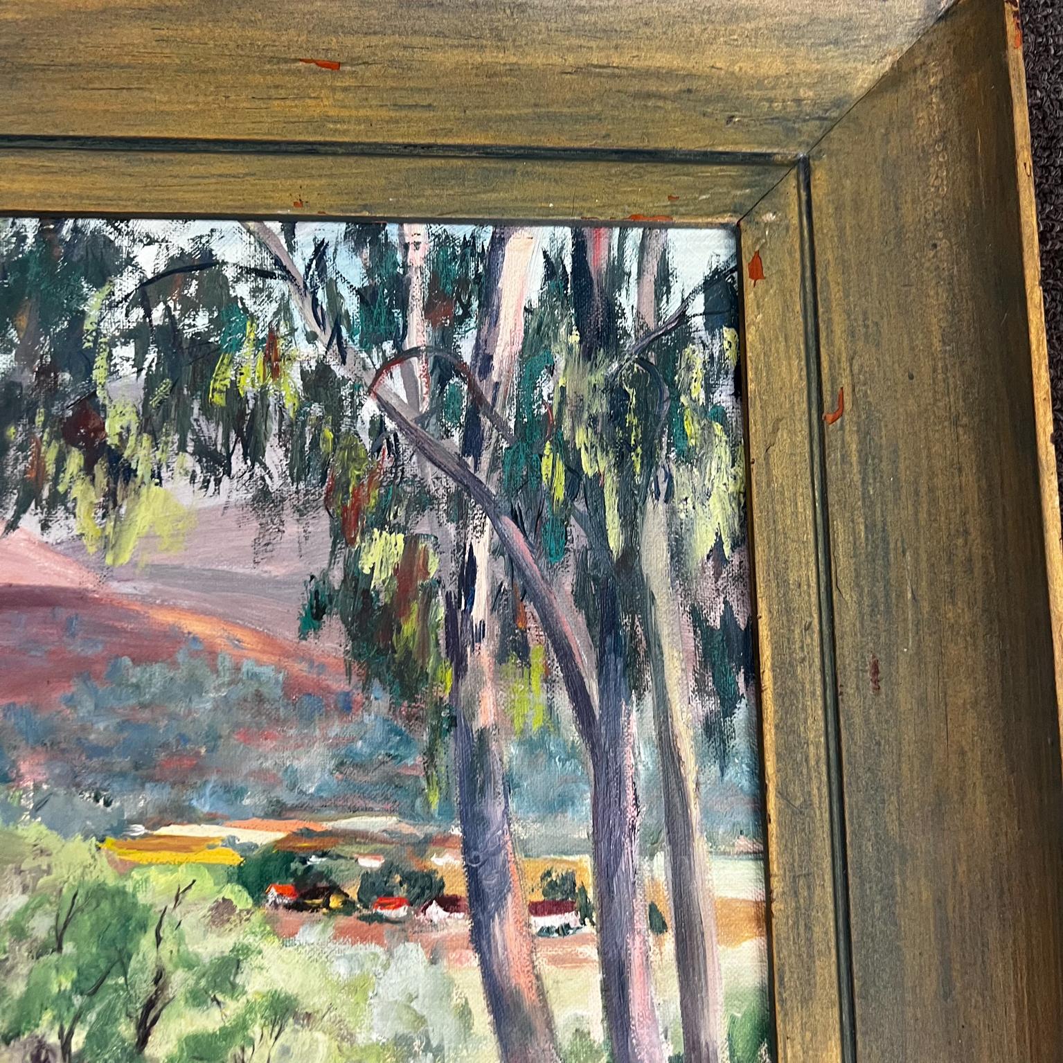 1960s Painting Impressionist California Tree Landscape Art Signed For ...
