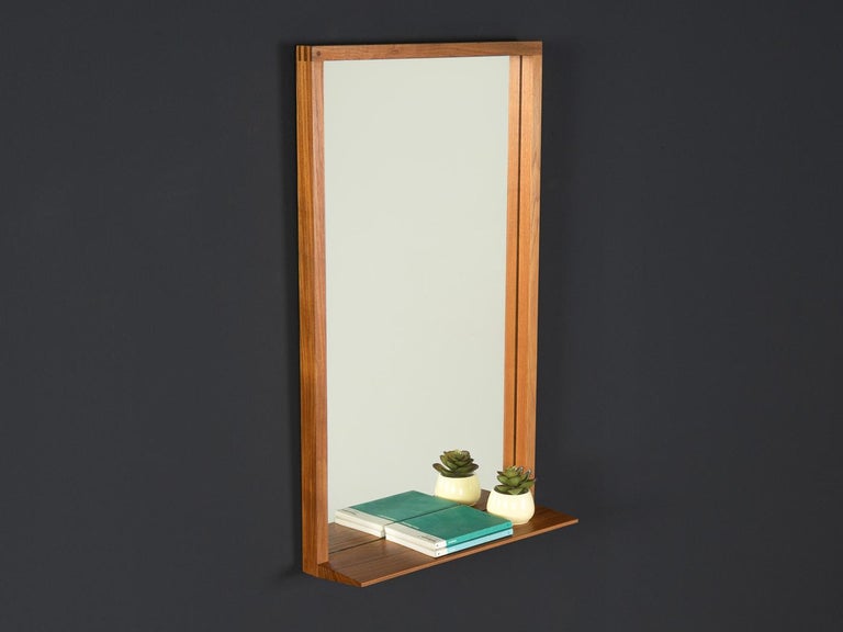 1960s Mirror with Ledge by Aksel Kjersgaard, Made in Denmark For Sale ...