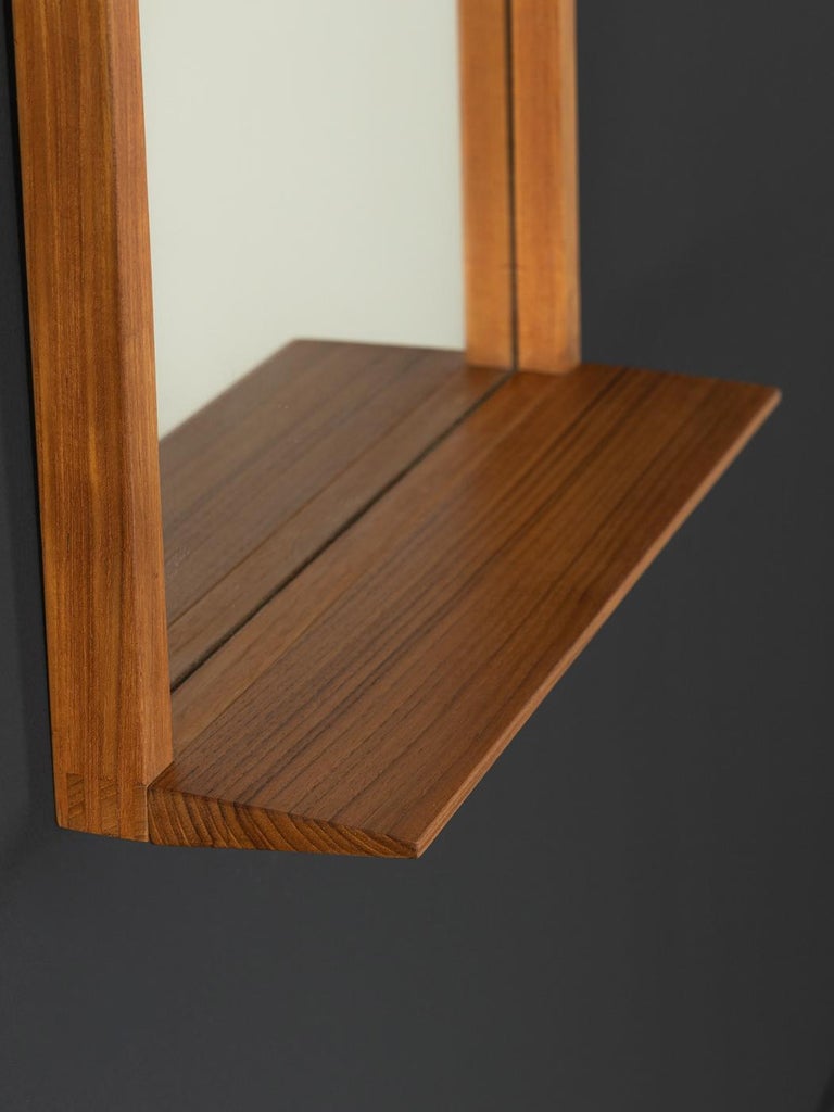 1960s Mirror with Ledge by Aksel Kjersgaard, Made in Denmark For Sale ...
