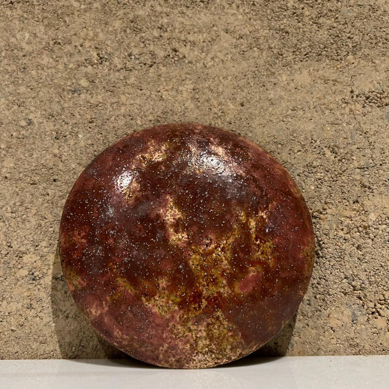 1960s Mod Copper Enamel Plate Psychedelic Abstract Style of Jackson ...