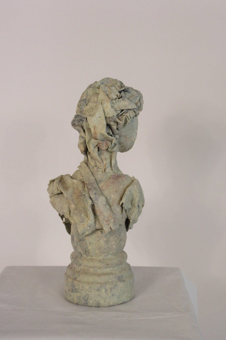 1960s Modern Classical Papier Mâché Bust at 1stDibs