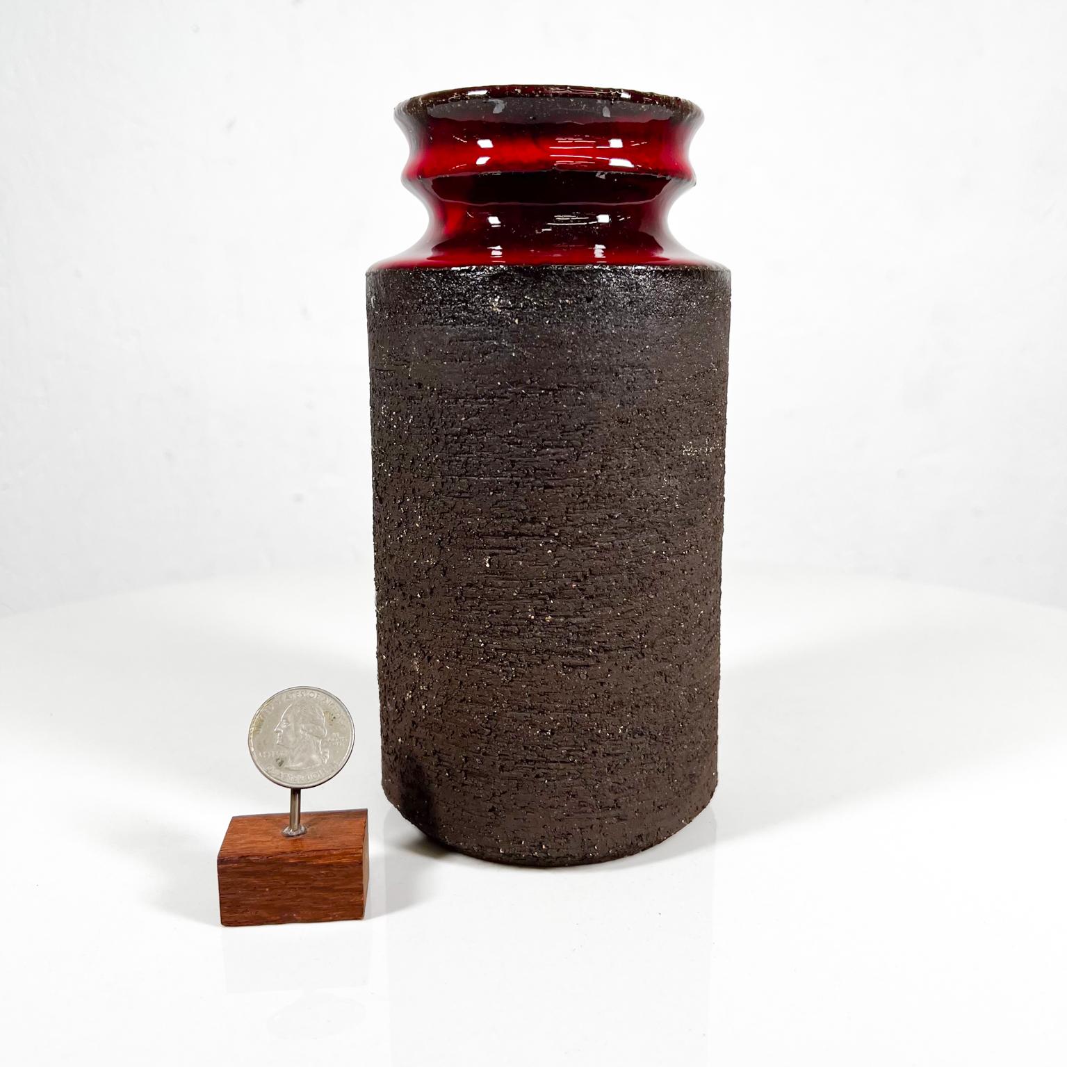 1960s Modern Red Glaze Vase Lehmann Pottery Denmark at 1stDibs ...