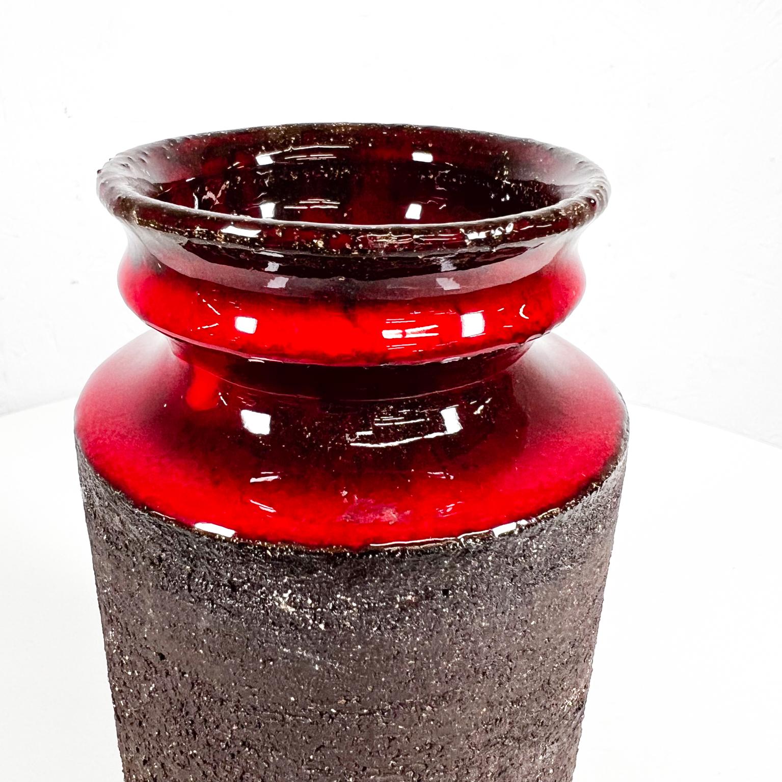 1960s Modern Red Glaze Vase Lehmann Pottery Denmark at 1stDibs ...