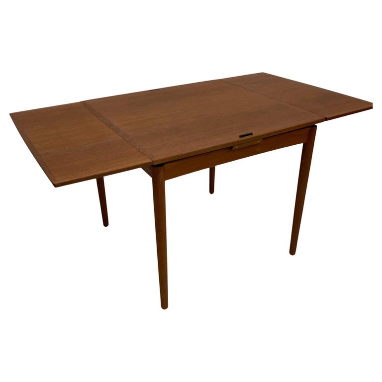 1960s Modern Teakwood Card Table Reversible Top Gaming Denmark at 1stDibs