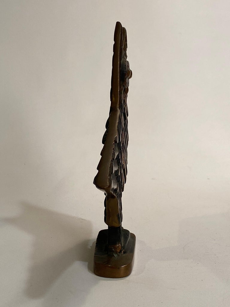1960s Modernist Cast Bronze Owl at 1stDibs