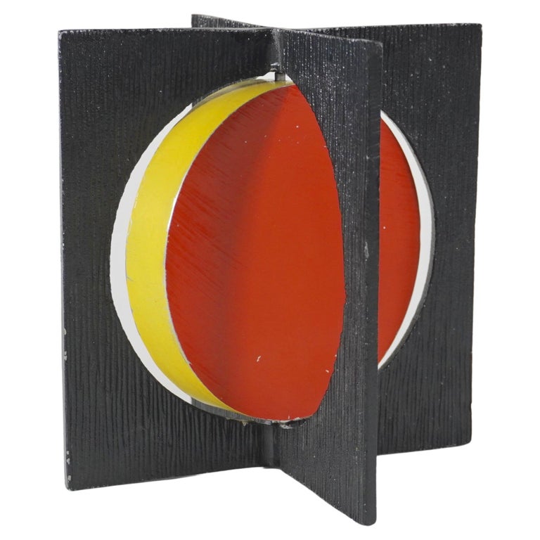 1960s Modernist Italian Kinetic Table Top Sculpture For Sale at 1stDibs