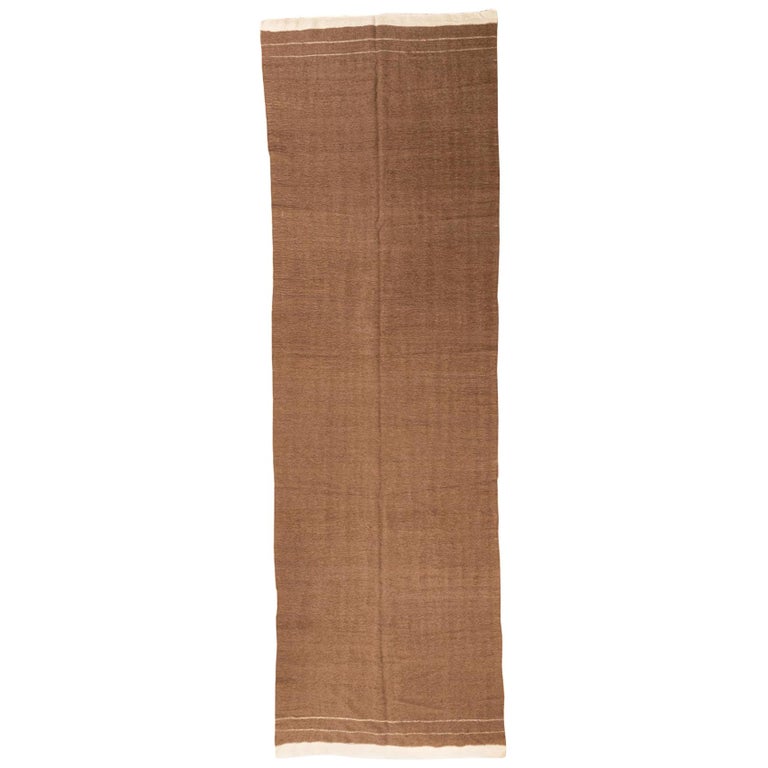 1960s Moroccan Flat-Weave Runner Rug at 1stDibs