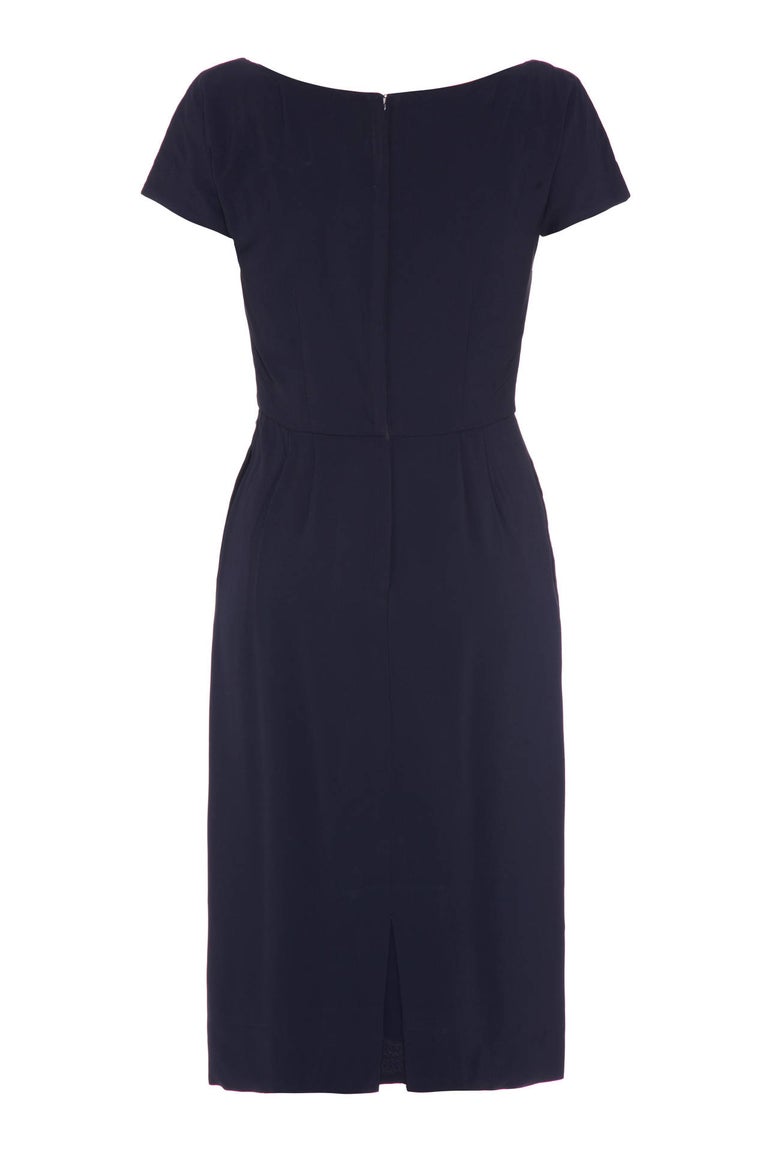 1960s Mr Mort Navy Dress and Jacket Suit For Sale at 1stDibs