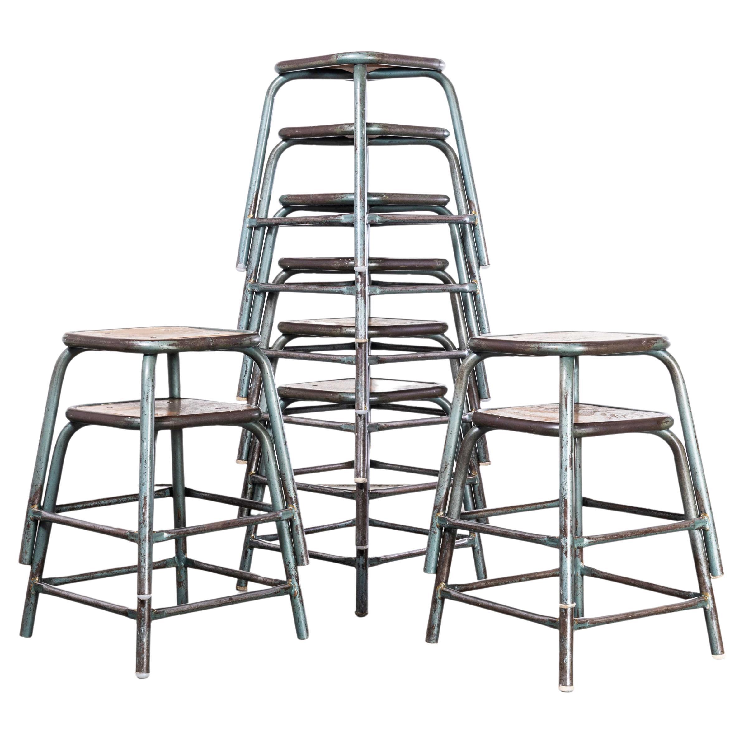 1960's Mullca Low Stacking Stool - Aqua - Various Qty Available For ...