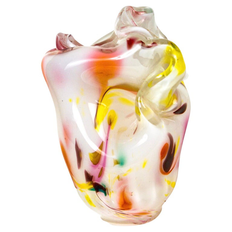 1960s Murano Studio Art Glass Organic Freeform Sculpture of a Heart For ...