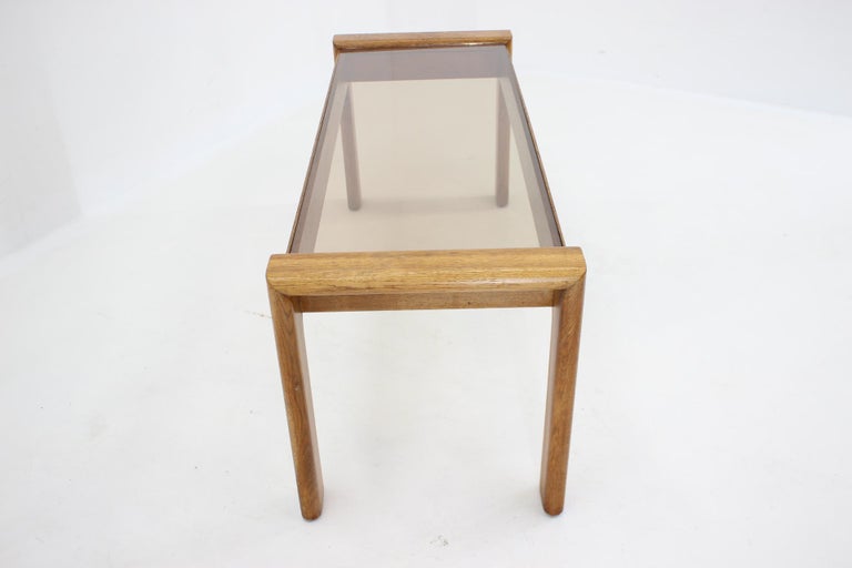 1960s Oak and Glass Coffee Table, Finland For Sale at 1stDibs
