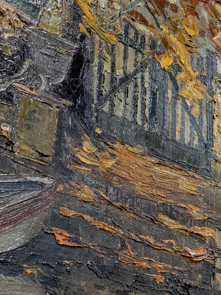 1960's Oil Painting on Canvas "Fall Reflections" For Sale at 1stDibs