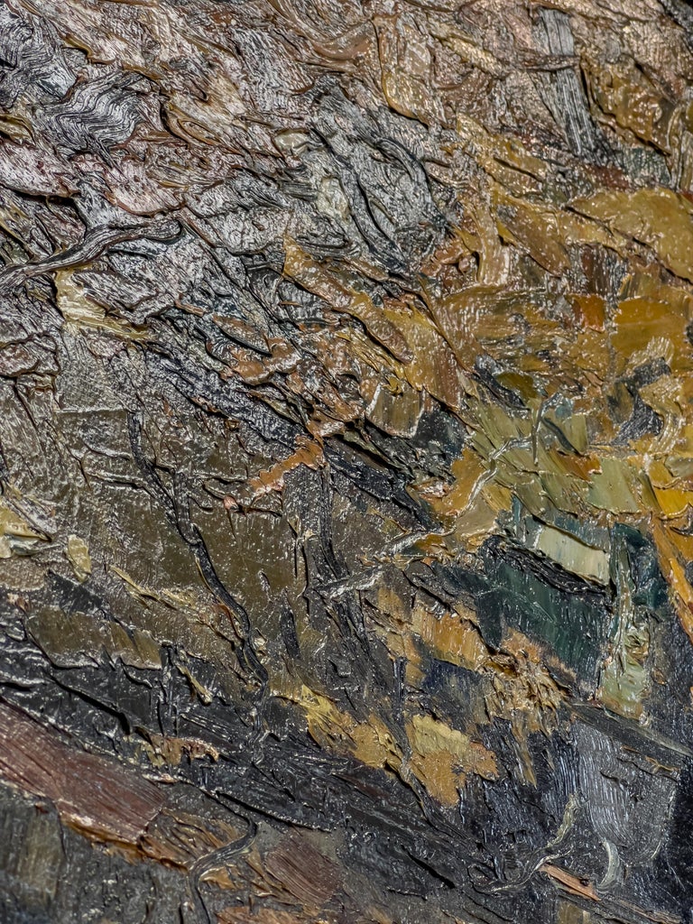1960's Oil Painting on Canvas "Fall Reflections" For Sale at 1stDibs