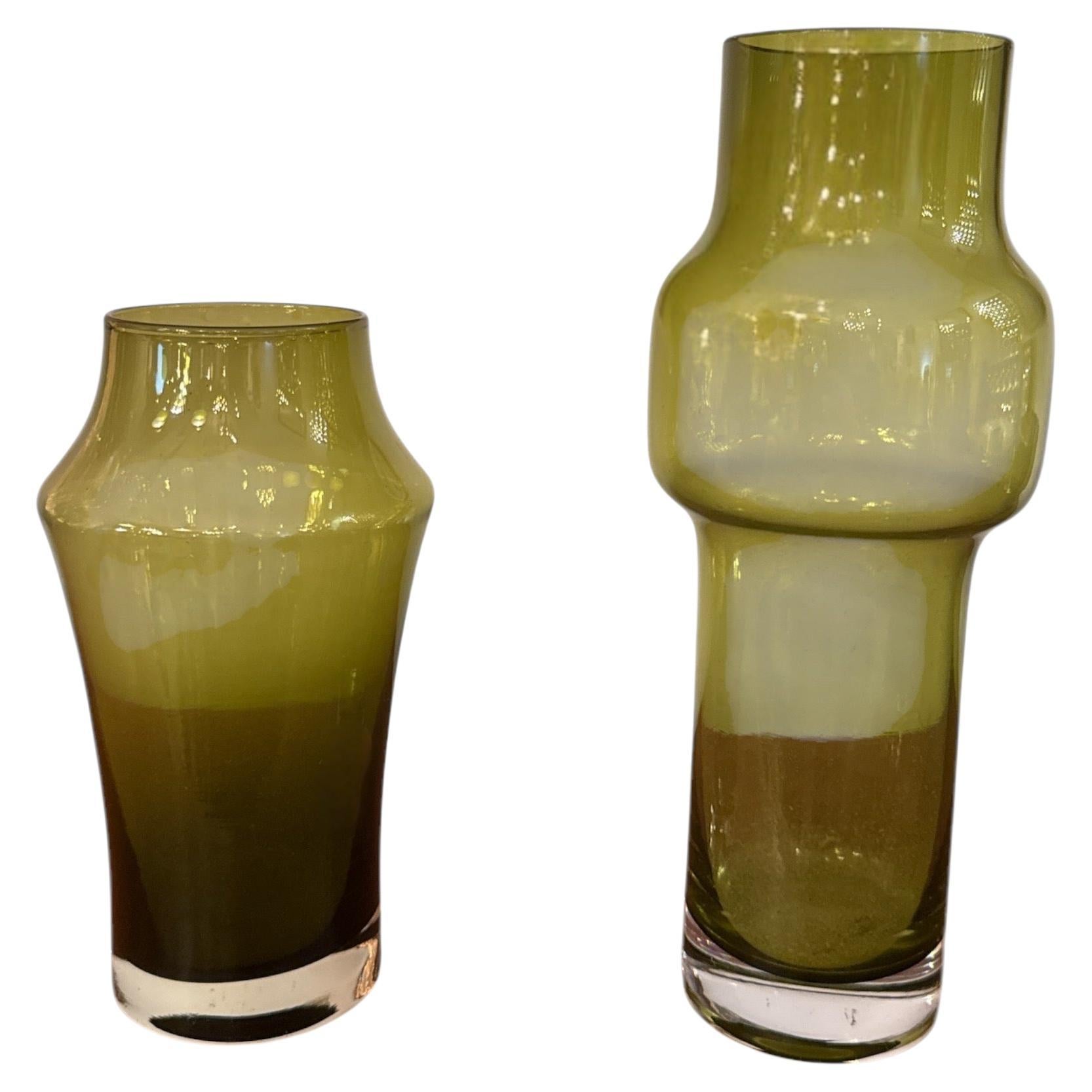 1960s Blue Glass Vase by Tamara Aladin for Riihimäen Lasi Oy A fine ...
