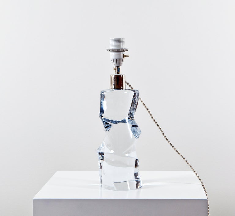 1960'S Olle Alberius Glass Lamp for Orrefors at 1stDibs | orrefors lamp