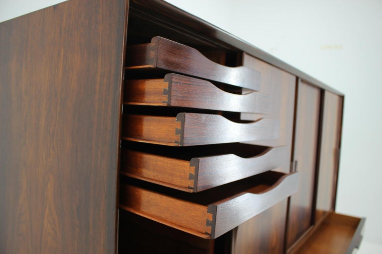 1960s Omann Jun Palisander Highboard, Model no. 13 at 1stDibs