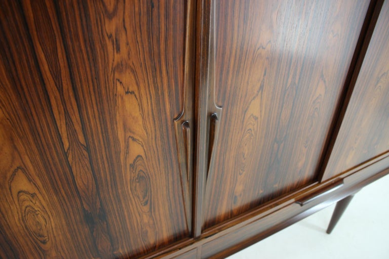 1960s Omann Jun Palisander Highboard, Model no. 13 at 1stDibs