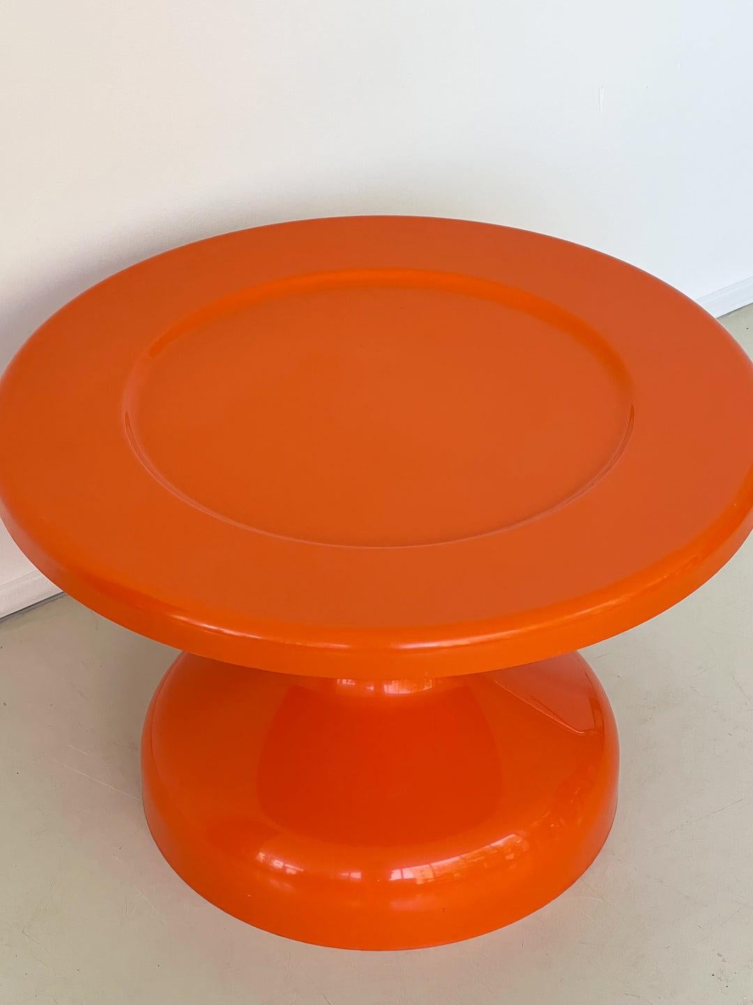 1960s, Orange Rocchetto Table by A and P.G.Castiglioni for Kartell For ...