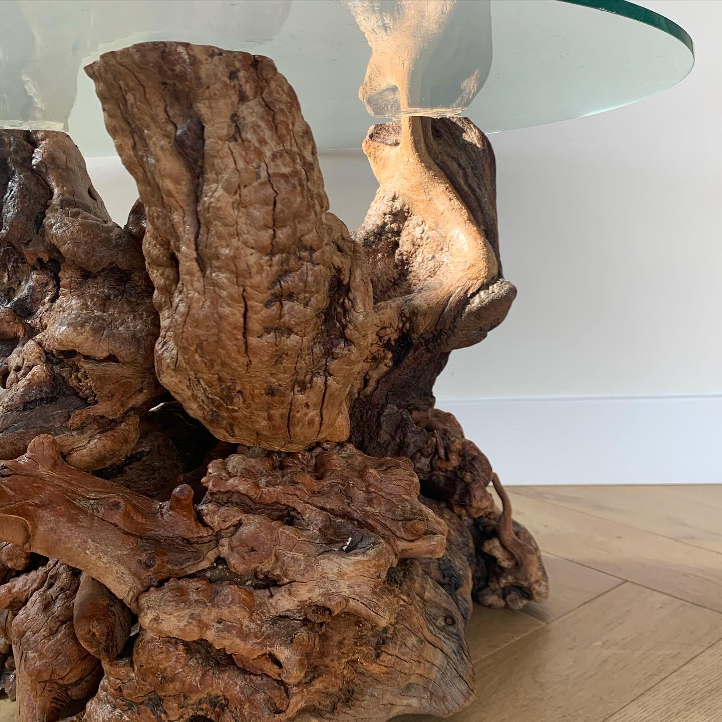 1960s Organic Root Wood Side Tables at 1stDibs