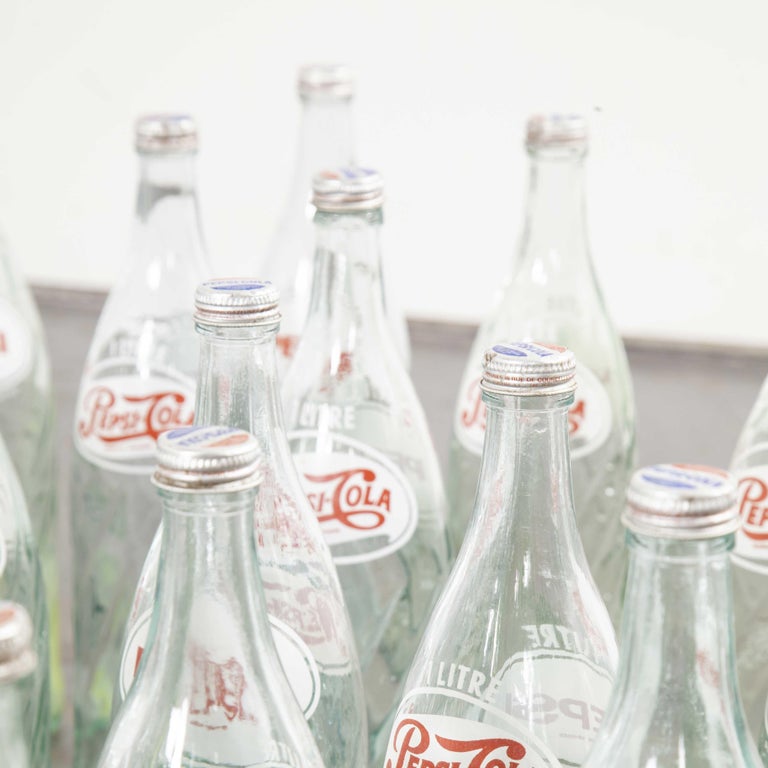 1960s Original French Glass Pepsi Bottles, Large Quantity Available For ...