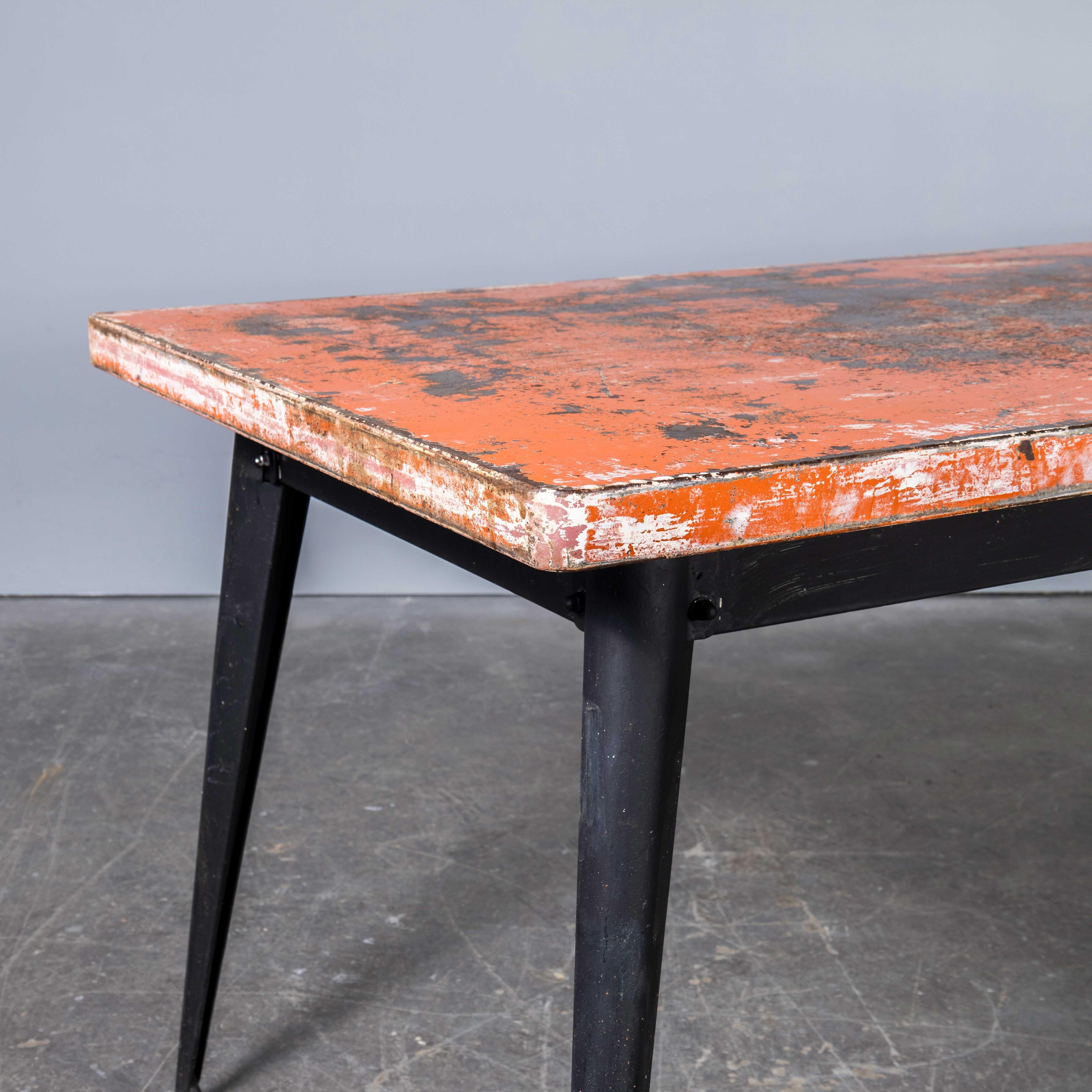 1960's Original French T55 Tolix Rectangular 2 Metre Dining Table (932. ...