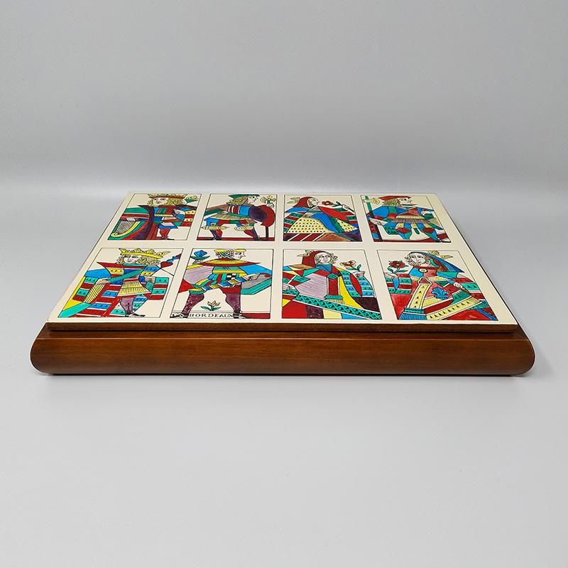 1960s Original Gorgeous Playing Cards Box by Piero Fornasetti. Made in ...