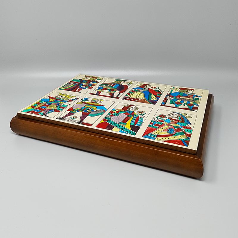 1960s Original Gorgeous Playing Cards Box by Piero Fornasetti. Made in ...