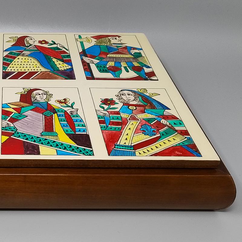1960s Original Gorgeous Playing Cards Box by Piero Fornasetti. Made in ...