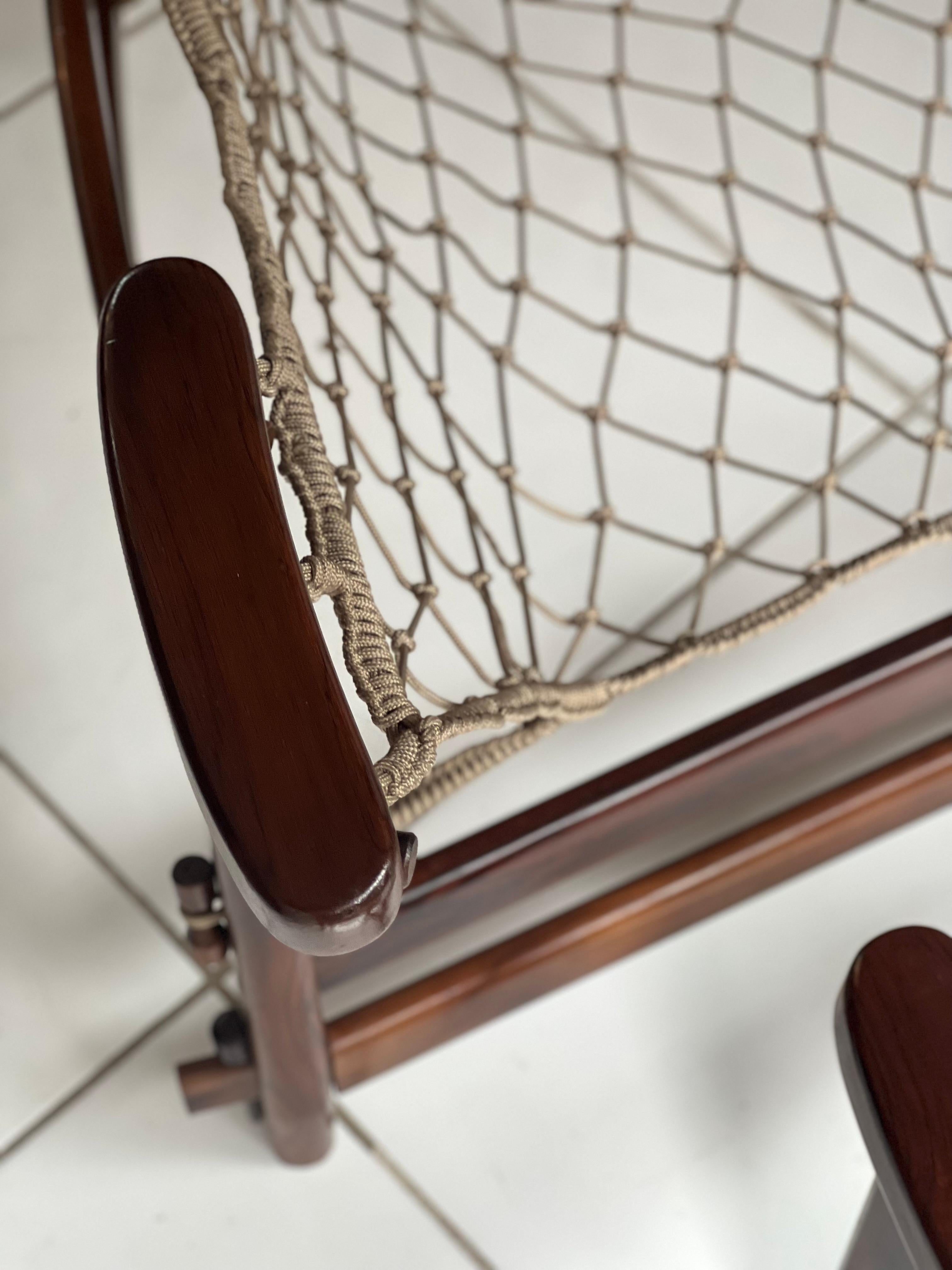 1960s Original Vintage Jean Gillon Jangada Lounge Chair and Ottoman For ...