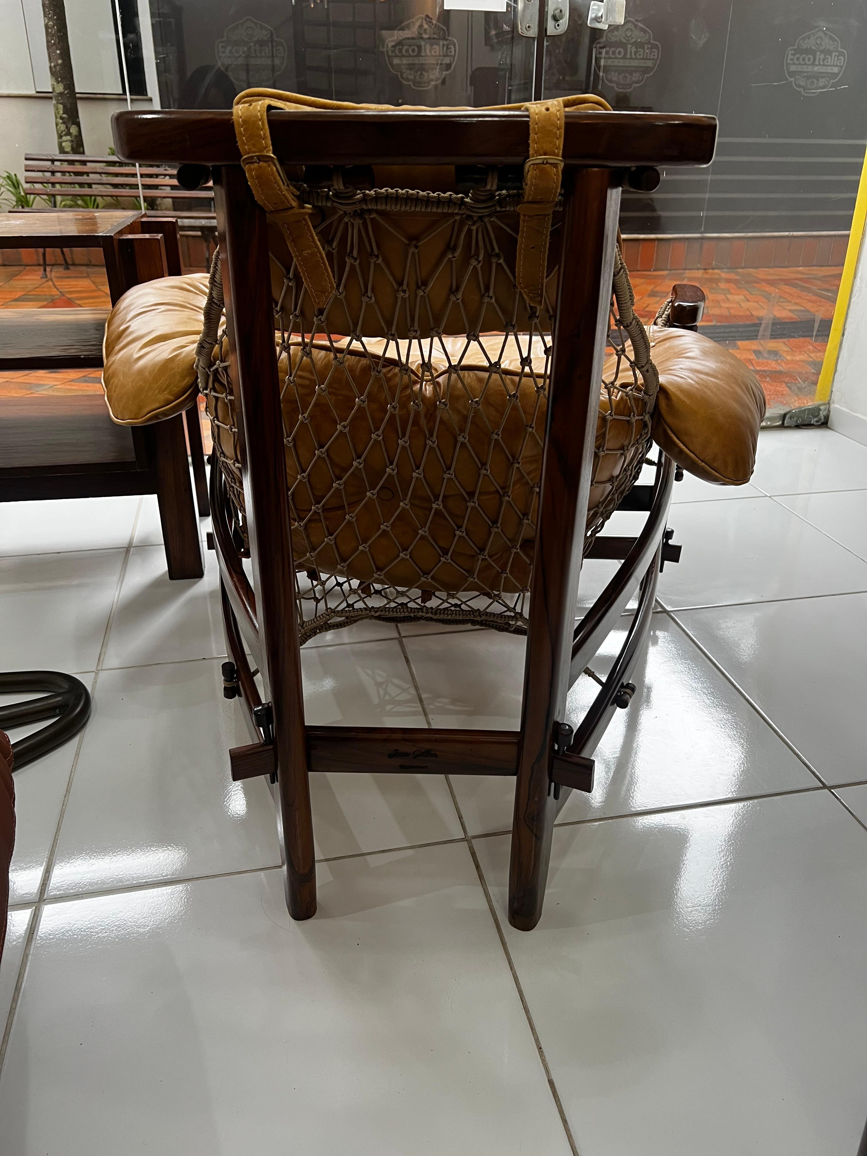 1960s Original Vintage Jean Gillon Jangada Lounge Chair and Ottoman For ...