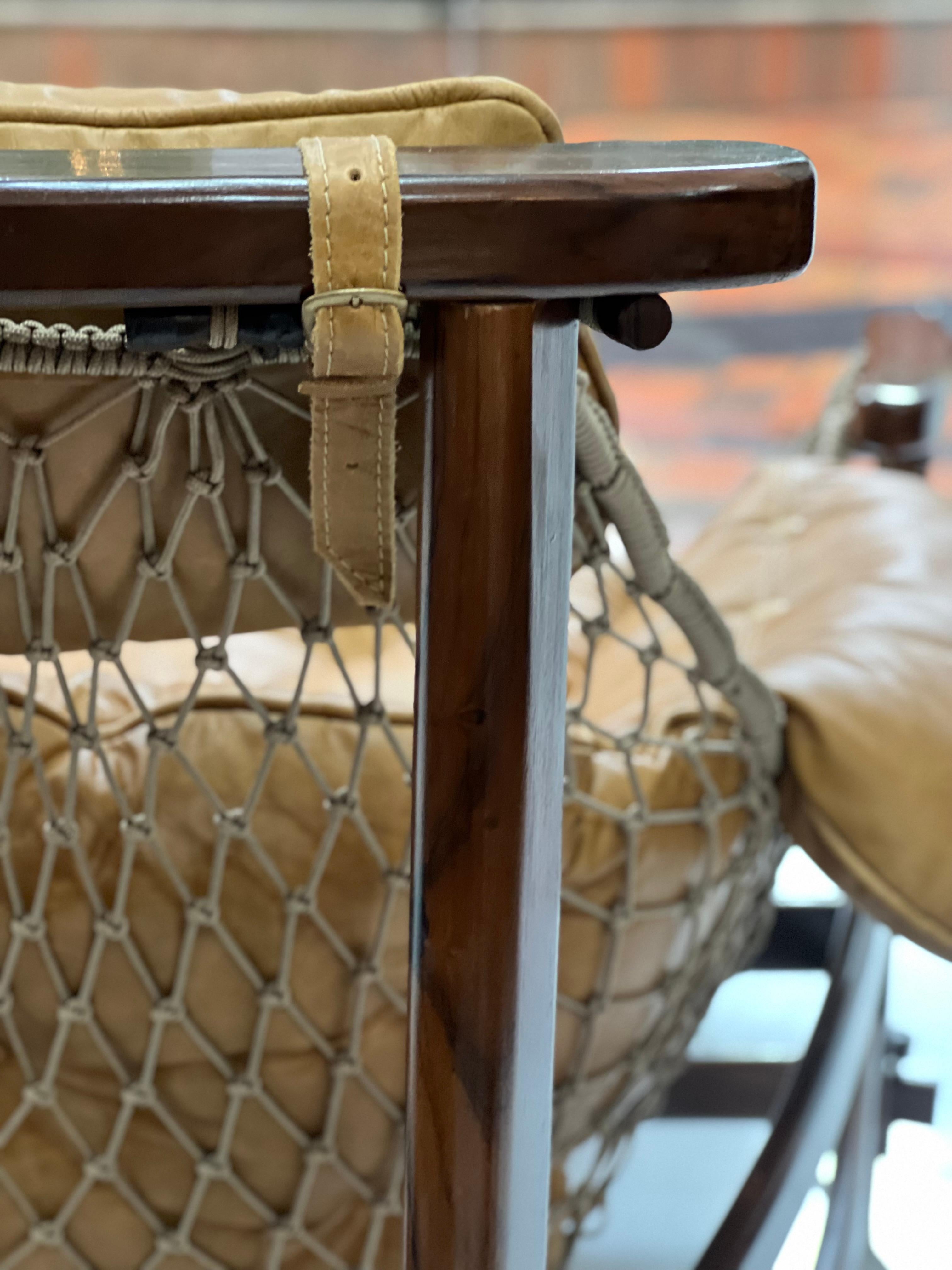 1960s Original Vintage Jean Gillon Jangada Lounge Chair and Ottoman For ...