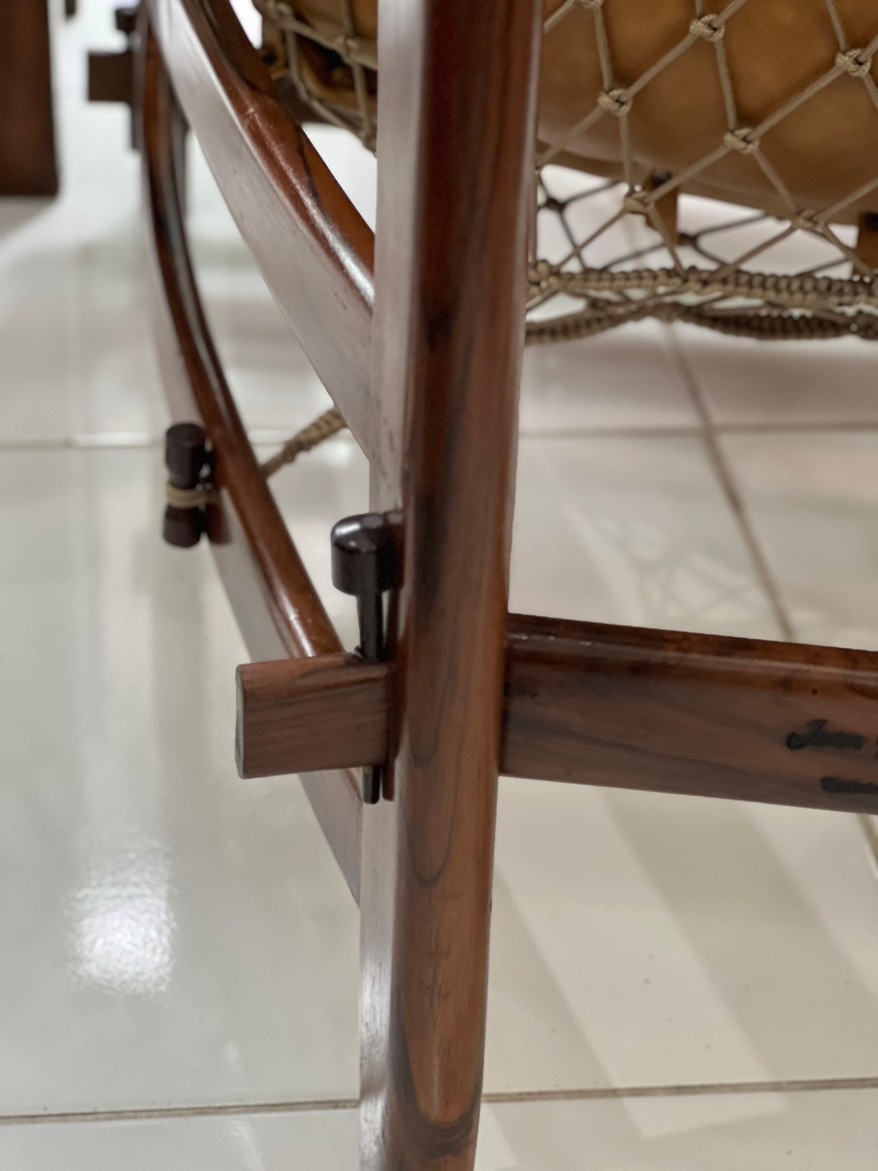 1960s Original Vintage Jean Gillon Jangada Lounge Chair and Ottoman For ...