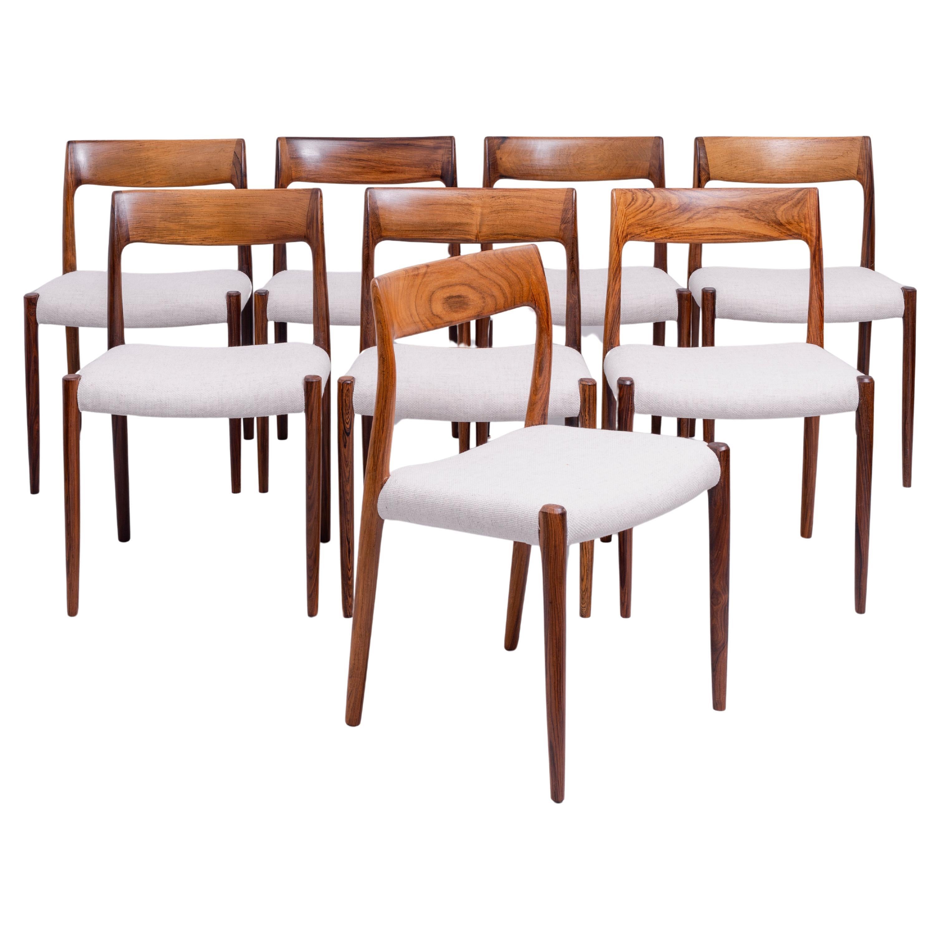 1960s Otto Moller ‘model 77’ Dining Chairs at 1stDibs