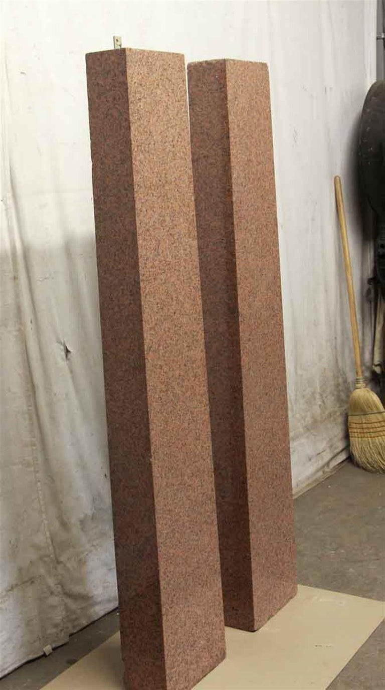 1960s Pair of Rectangular Solid Granite Column Pilasters For Sale at ...