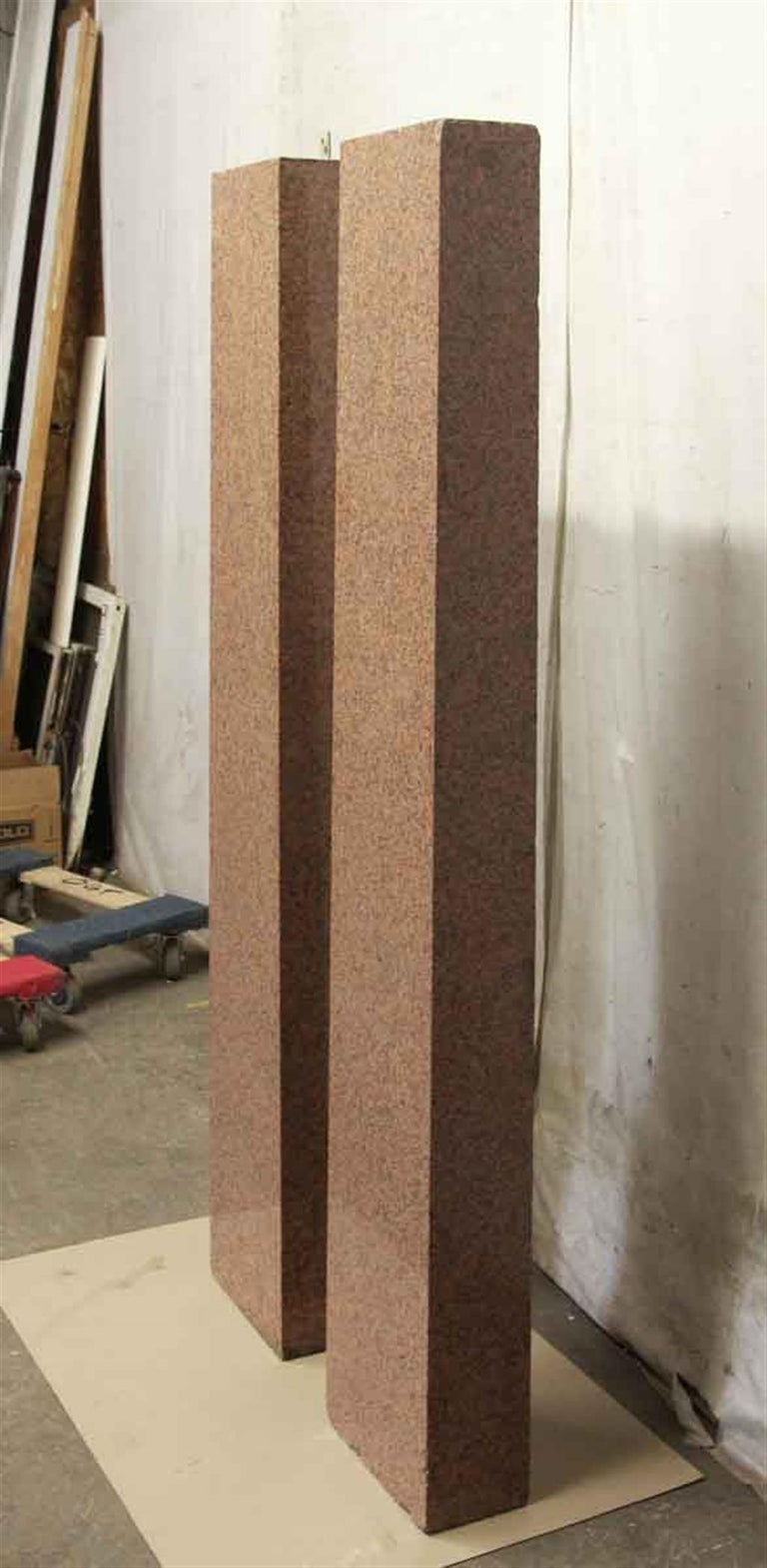 1960s Pair of Rectangular Solid Granite Column Pilasters For Sale at ...